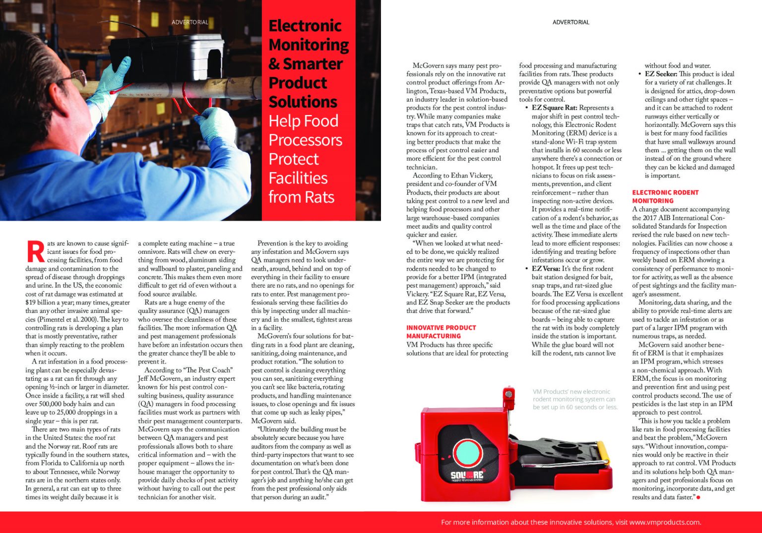 VM Products Featured in QA Magazine - VM Products